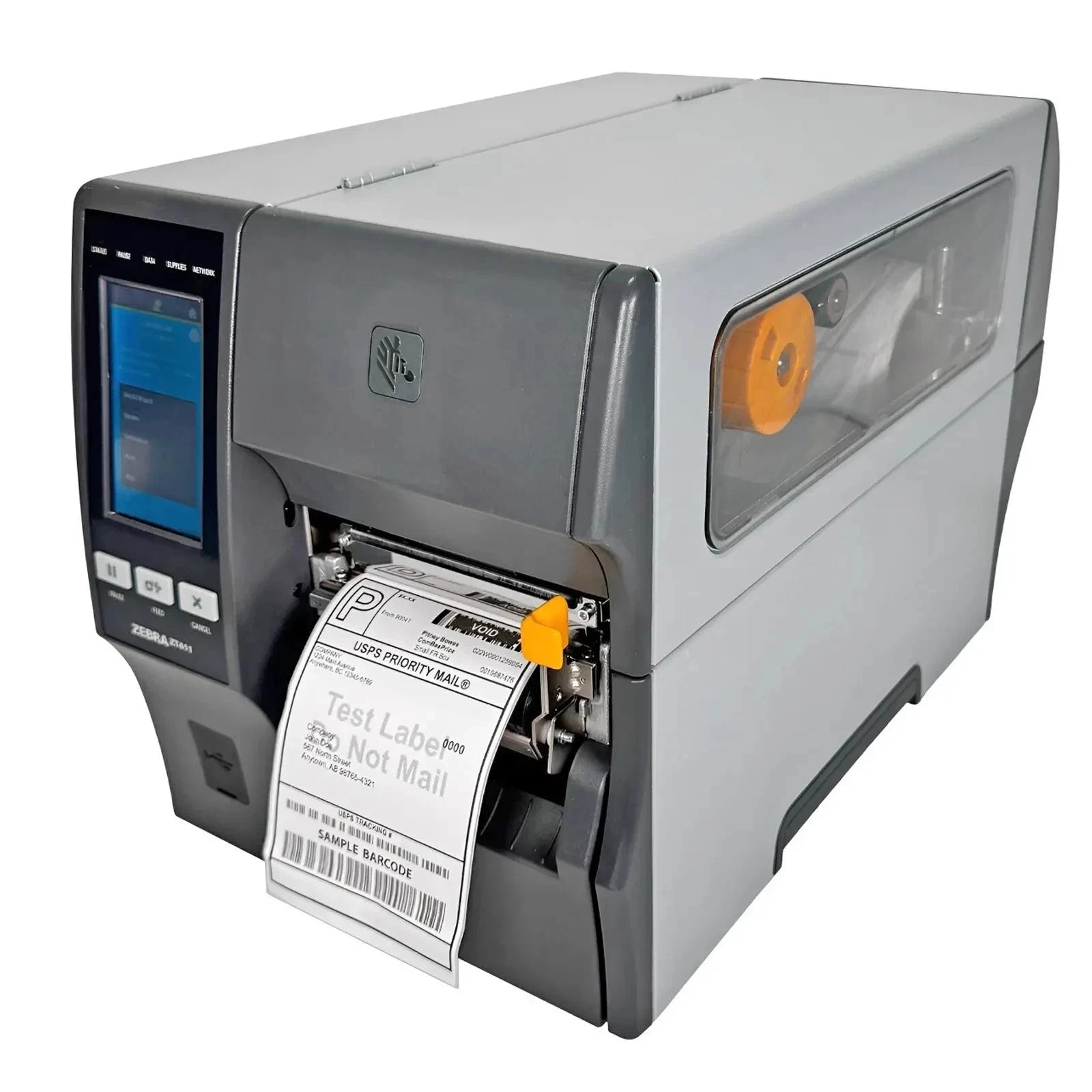 Zebra ZT411 300DPI Industrial Label Printer | Peel Rewind LAN USB ...